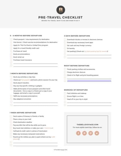 Free Printable Travel Planners (Packing Lists, Tips and More!)